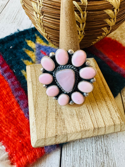 Daniel Coriz Mother Of Pearl Beaded Inlay Necklace – Nizhoni Traders LLC