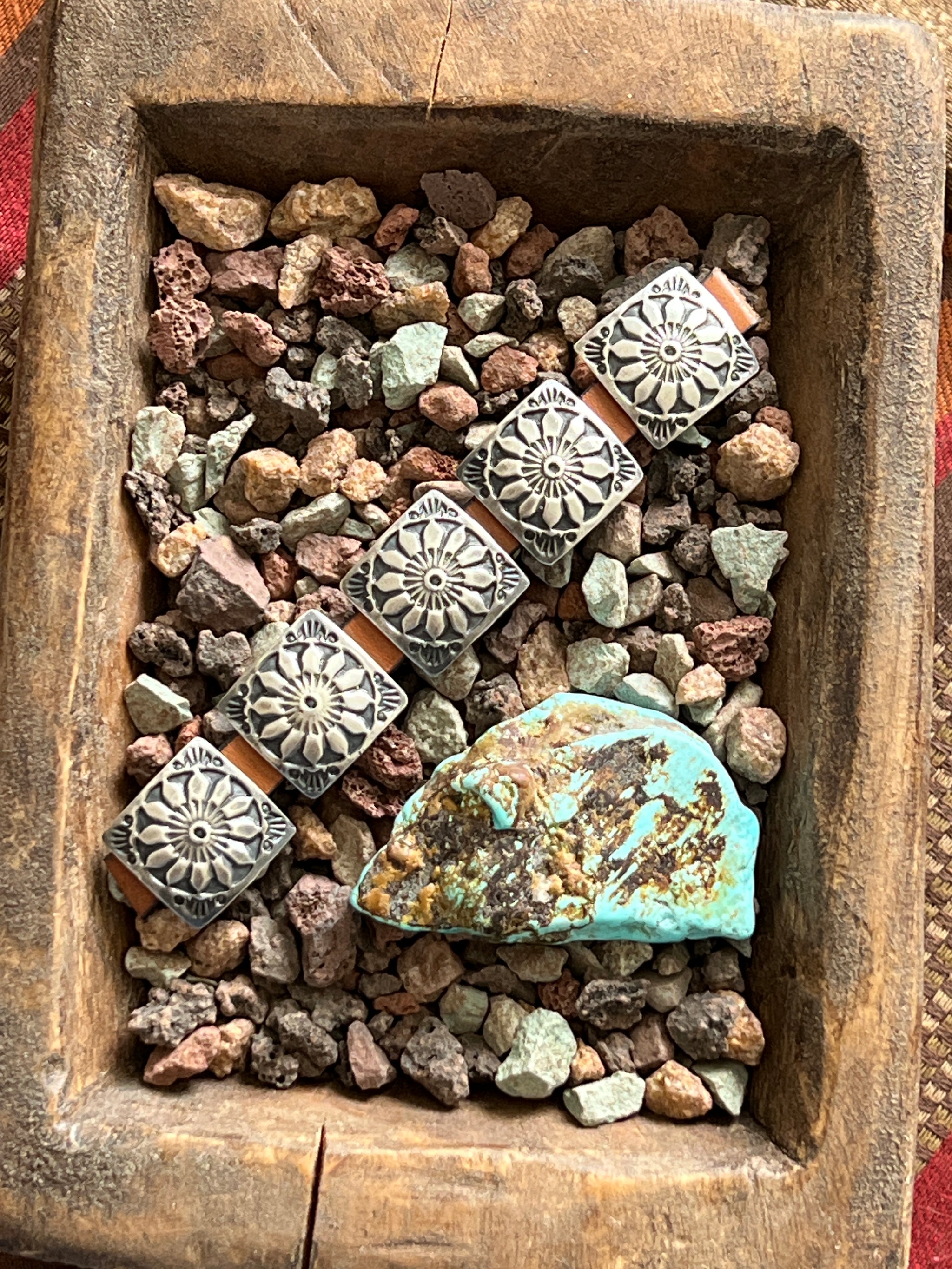 Sterling Silver Concho Slide, The Windmill