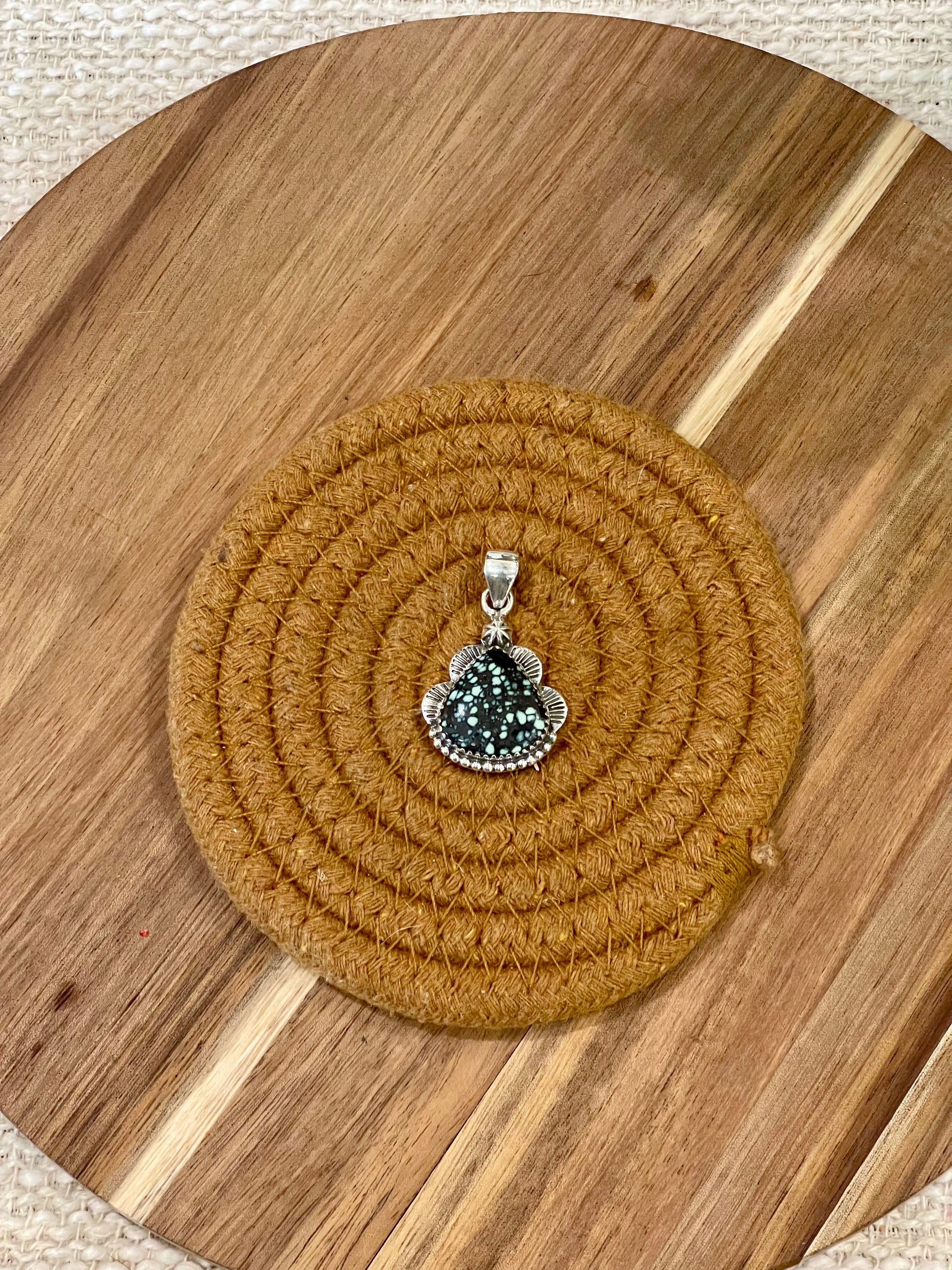 Handcrafted Sterling Silver & Variscite Pendant