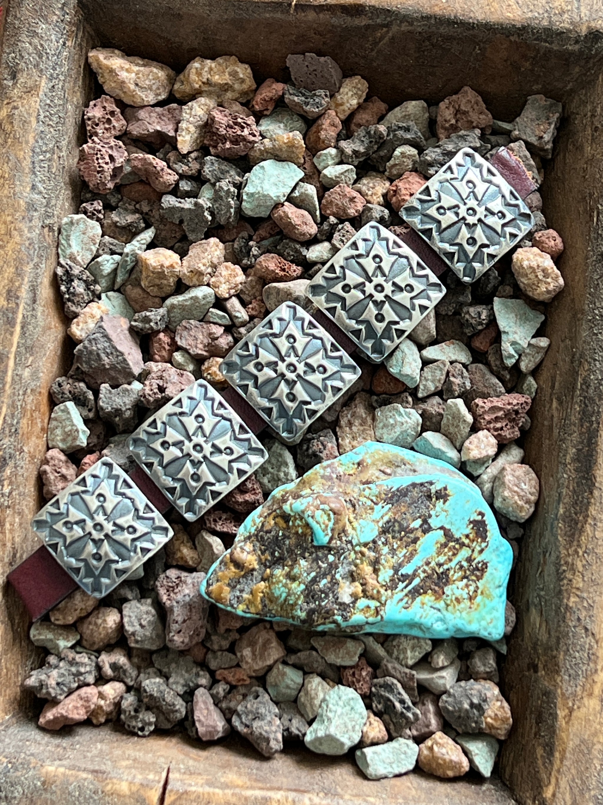 Sterling Silver Concho Slide, The Hayseed